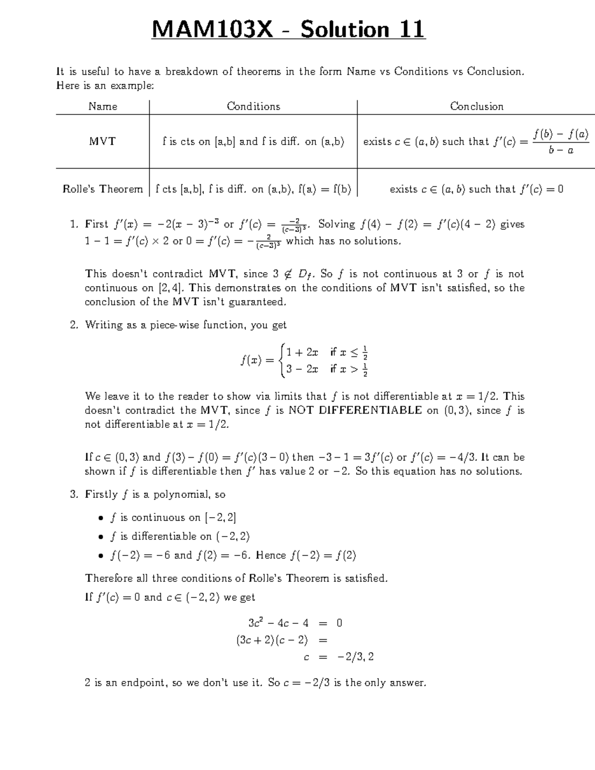 Homework 11 memo - Tutorial and memo - MAM103X - Solution 11 It is useful to have a breakdown of ...
