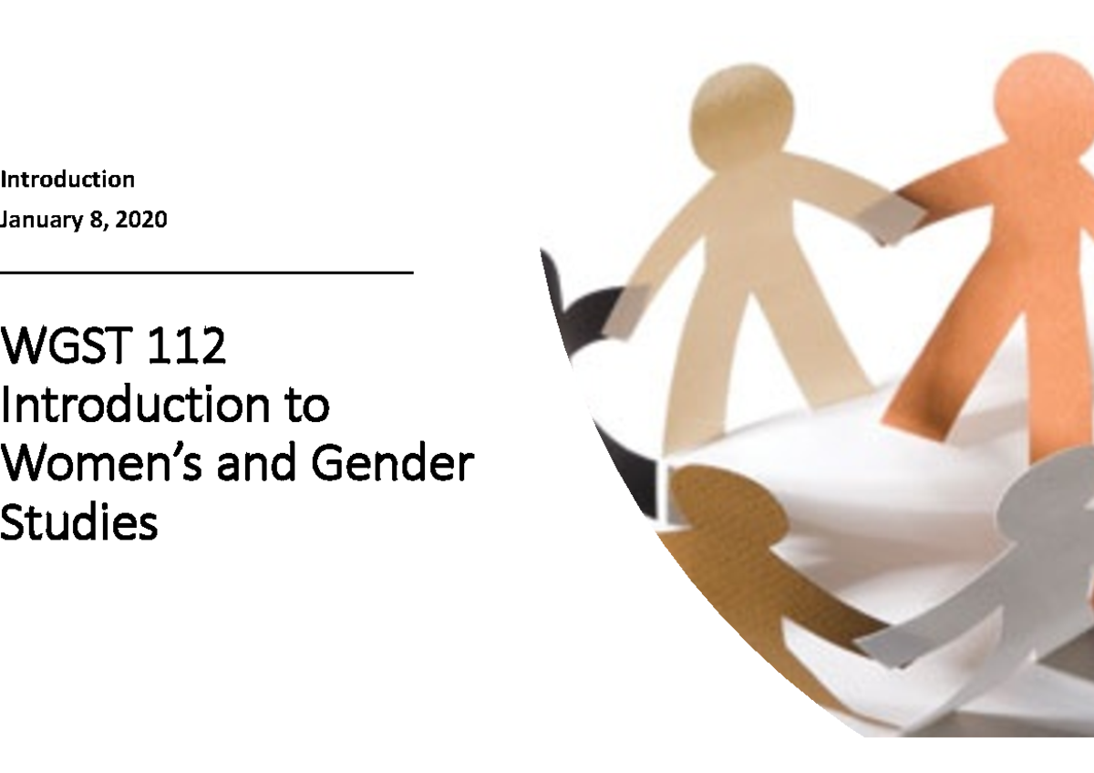 WGST 112 Intro Lecture Jan 8 2020 PDF - WGST 112 Introduction to Women ...
