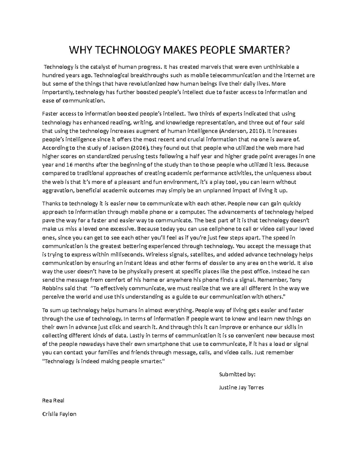 Is technology making people smarter or dumber - WHY TECHNOLOGY MAKES ...