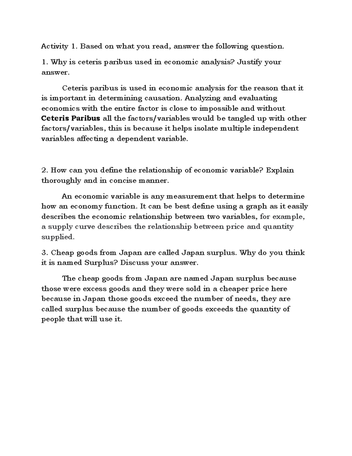 Week 4 - Assignment - Activity 1. Based on what you read, answer the ...