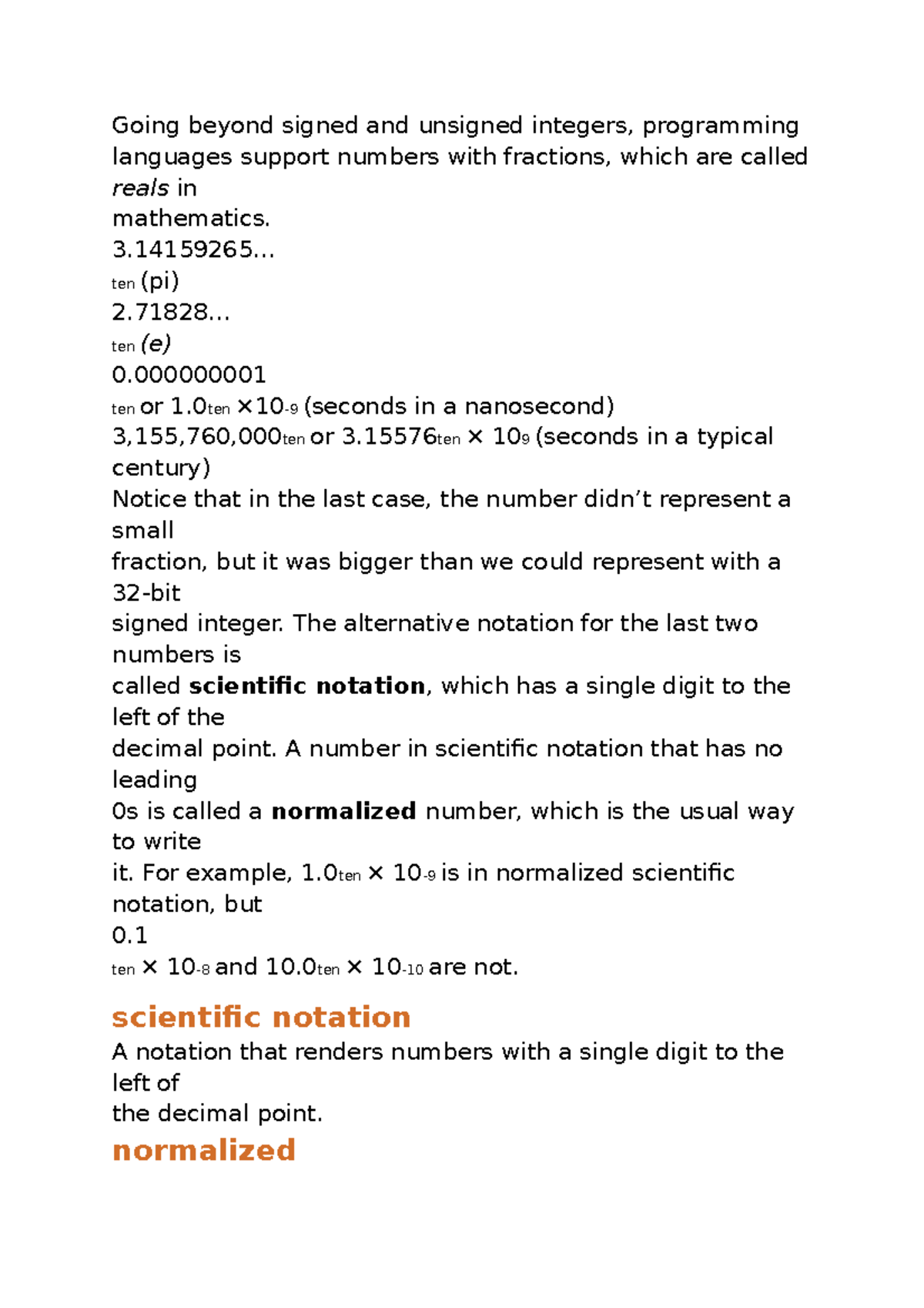 Floating Point Going Beyond Signed And Unsigned Integers Programming Languages Support 