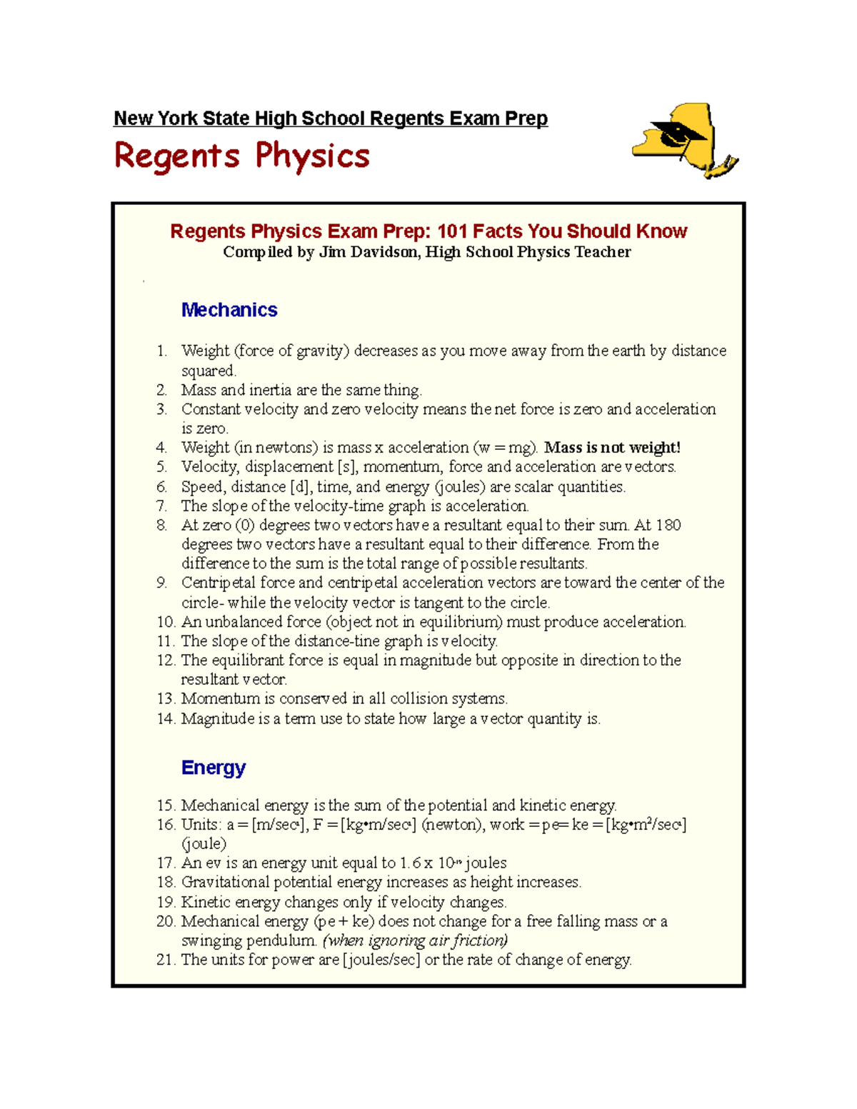 New york state high school regents exam prep - New York State High ...