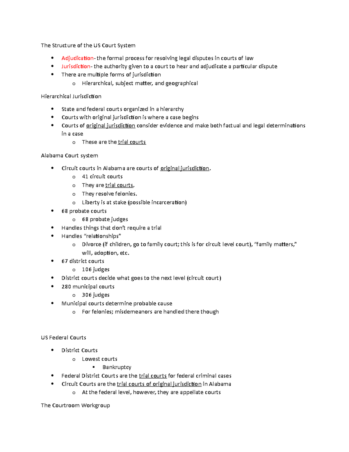 CJ CH12 Lect Notes - CJ100 Intro to the Criminal Justice System ...