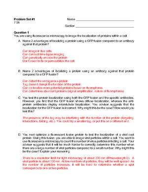 7.06 Practice Problems with Soution Set 5 - 7 Problem Set 5 Fall 2010 ...