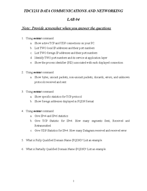 Tut05 new - Need them premium access for my benefits - TDC1231 DATA COMMUNICATIONS AND ...