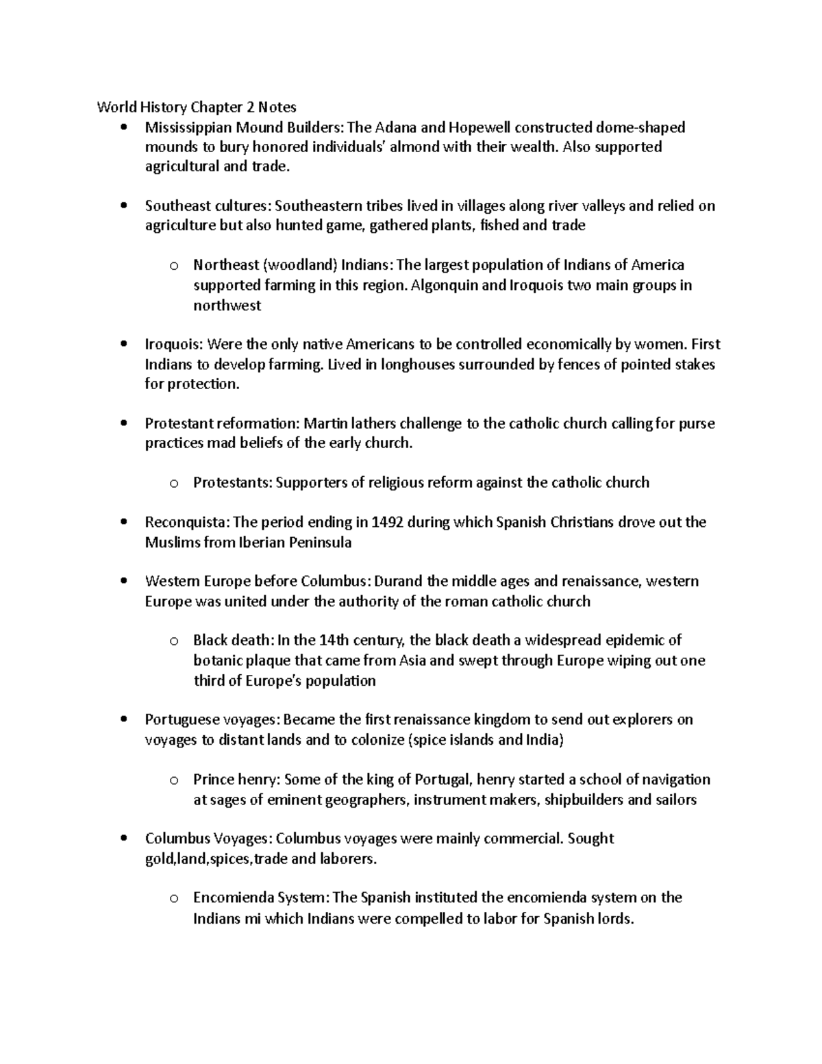 World History Chapter 2 Notes - World History Chapter 2 Notes ...