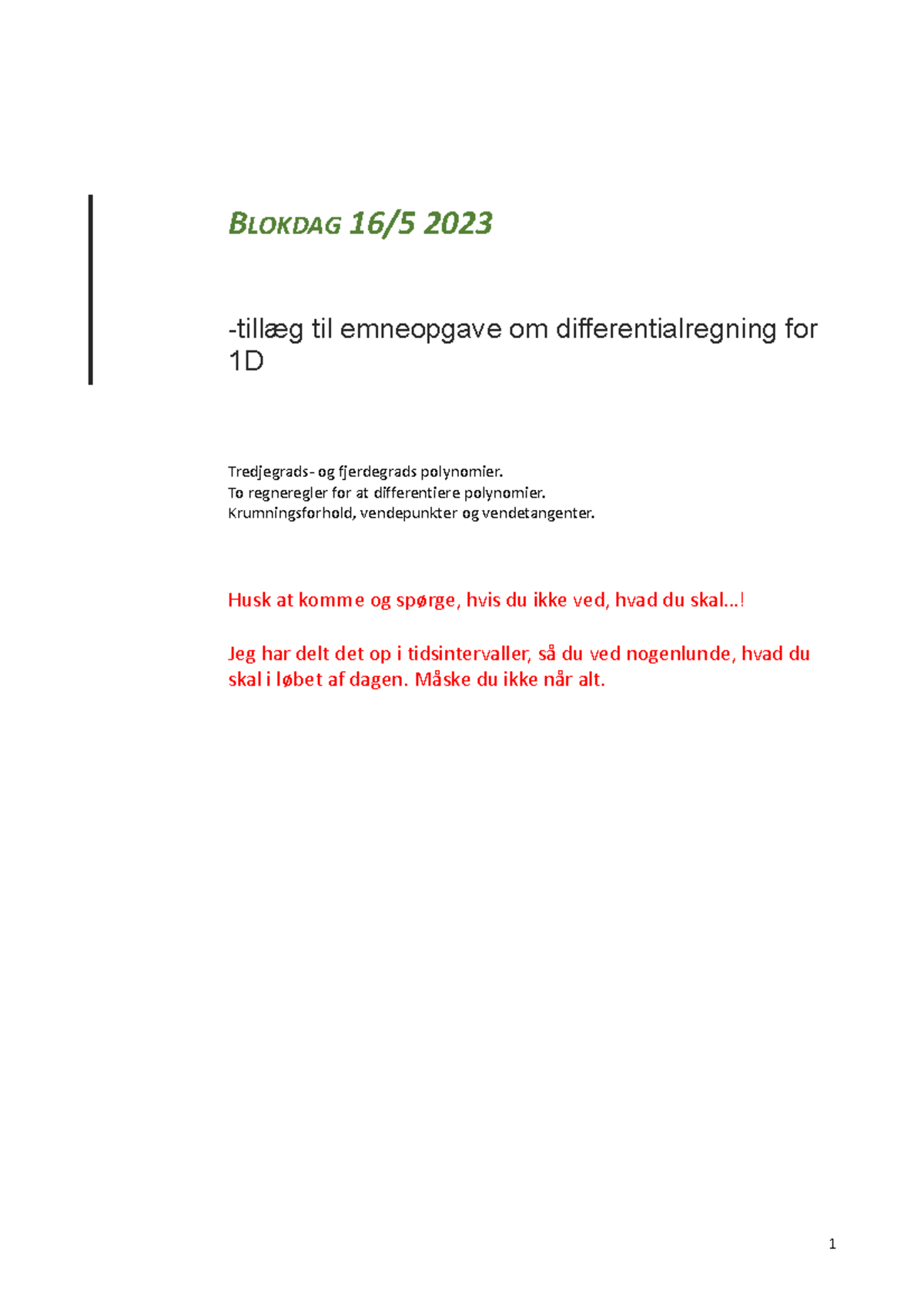 1D blokdag 2023 - .... - BLOKDAG 16/5 2023 -tillæg til emneopgave om ...