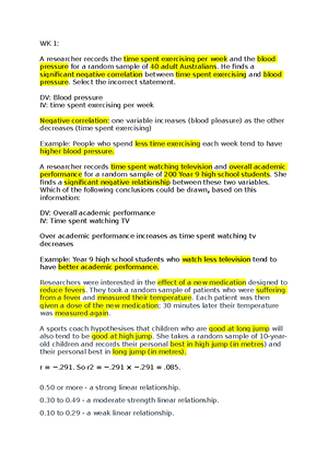 Multivariate statistics exam cheat sheet - Multiple regression: (Short ...
