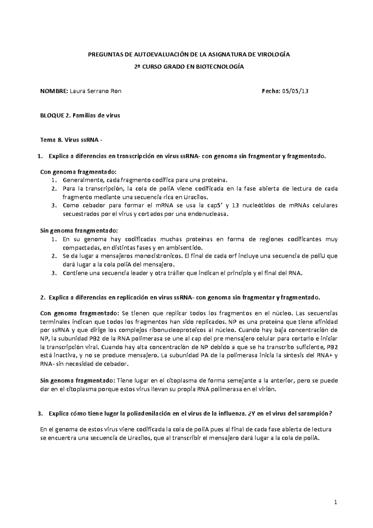 Autoevaluación Tema 8 Laura Serrano Ron - PREGUNTAS DE AUTOEVALUACIÓN ...