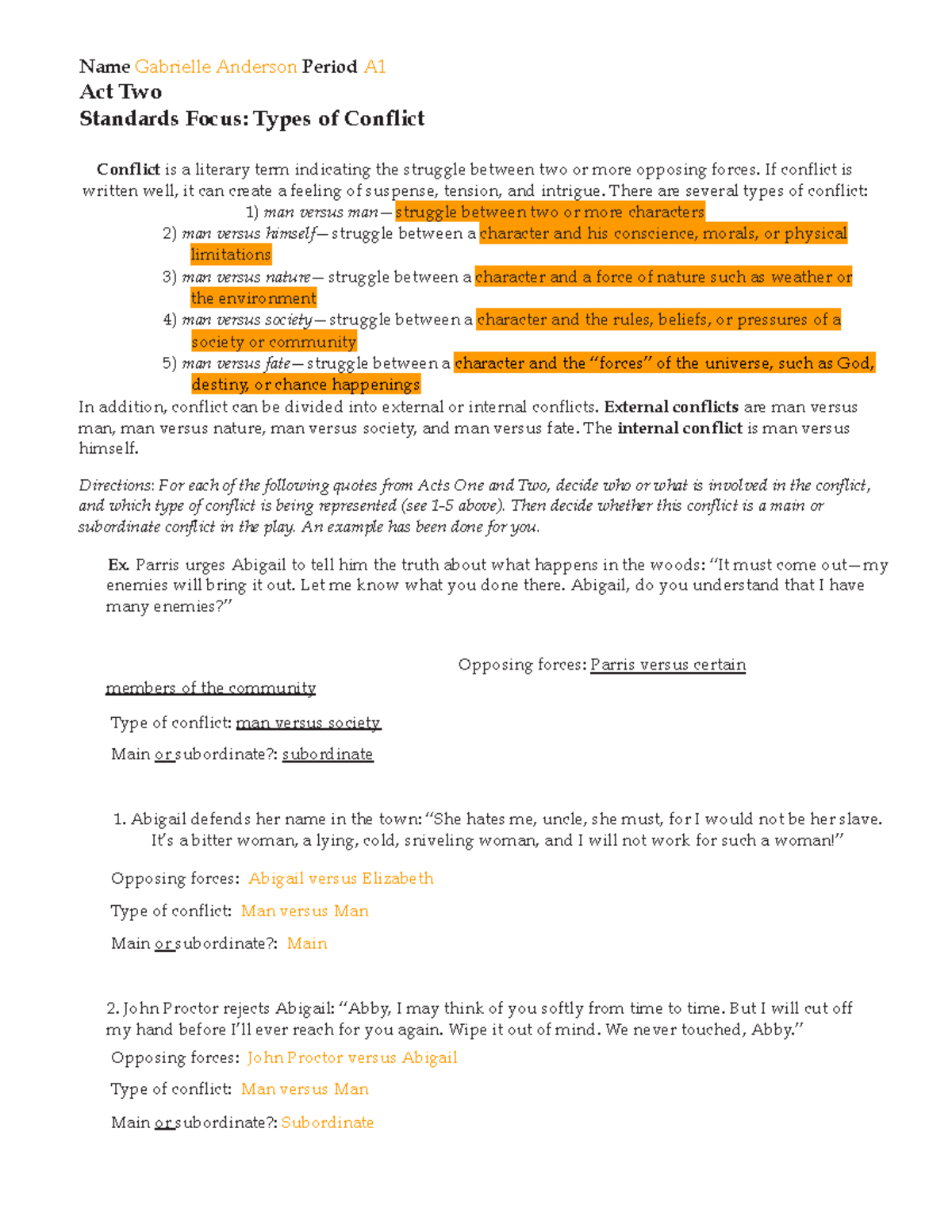 6. Crucible - Conflict - assignments - Name Gabrielle Anderson Period A ...