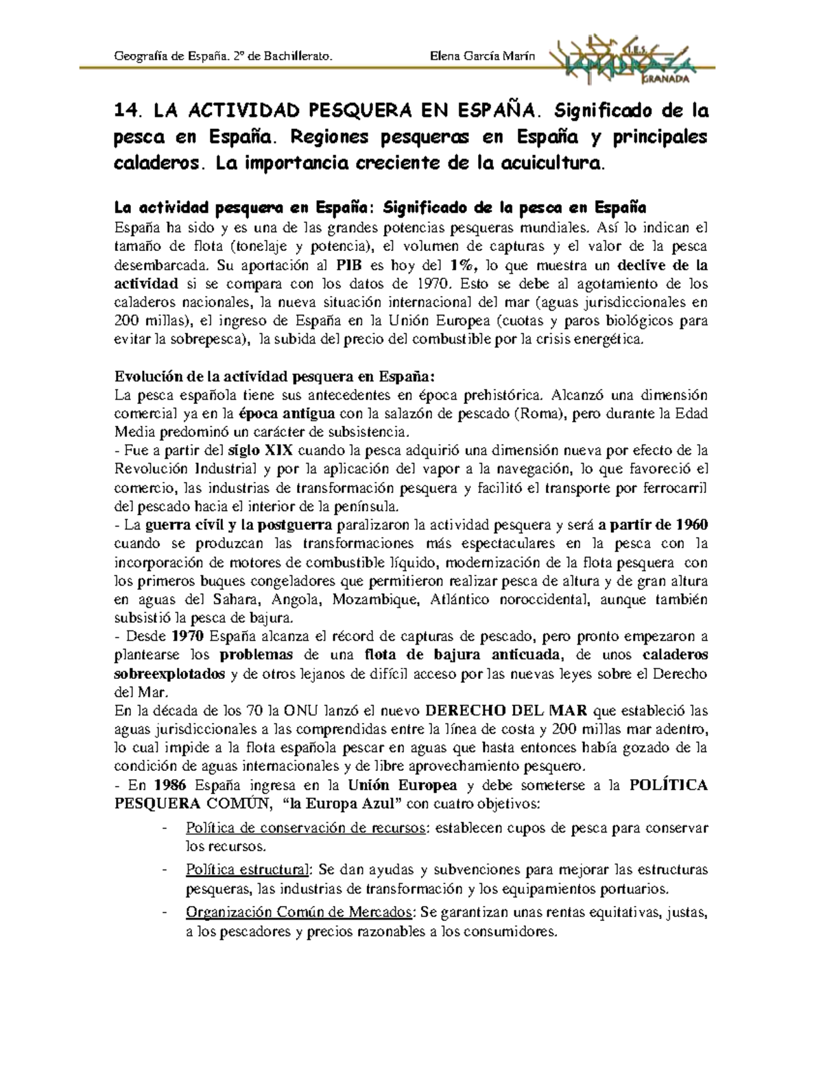 Tema 14 la pesca[ 199] - KKKKKKKKKKKKKKK - Resumen temario Universidad ...