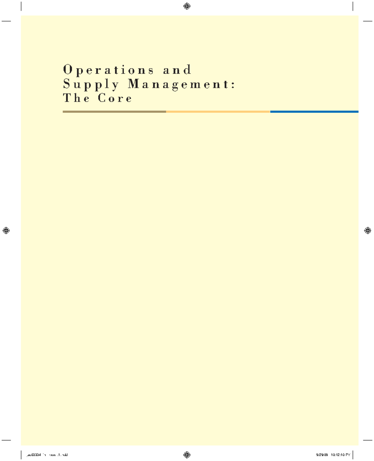 19SU MBA 660 Operations & Supply Chain Textbook spark notes ...