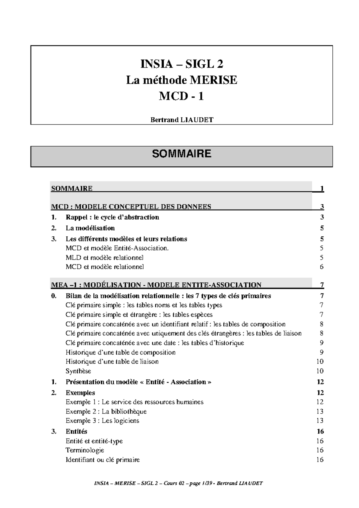 La-methode-Merise - resggr - La méthode MERISE Bertrand LIAUDET - INSIA ...