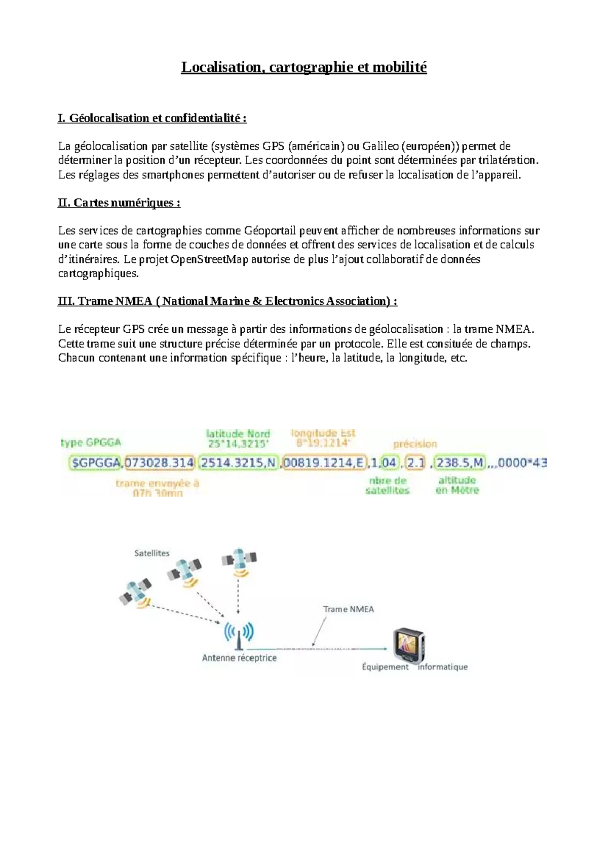 Localisation cartographie et mobilite - Géolocalisation et confidentialité : La géolocalisation ...