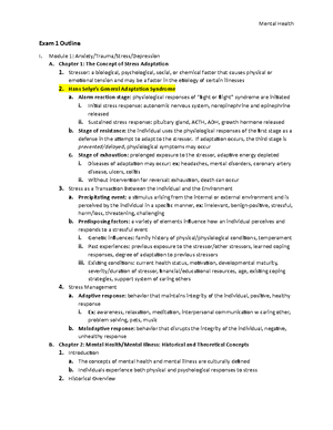 Exam 3 Outline - Exam 3 study topics - Exam 3 Outline I. Module 6 ...