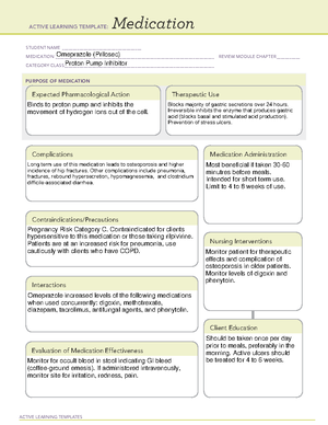 Zofran Drug CArd - ACTIVE LEARNING TEMPLATES THERAPEUTIC PROCEDURE A ...