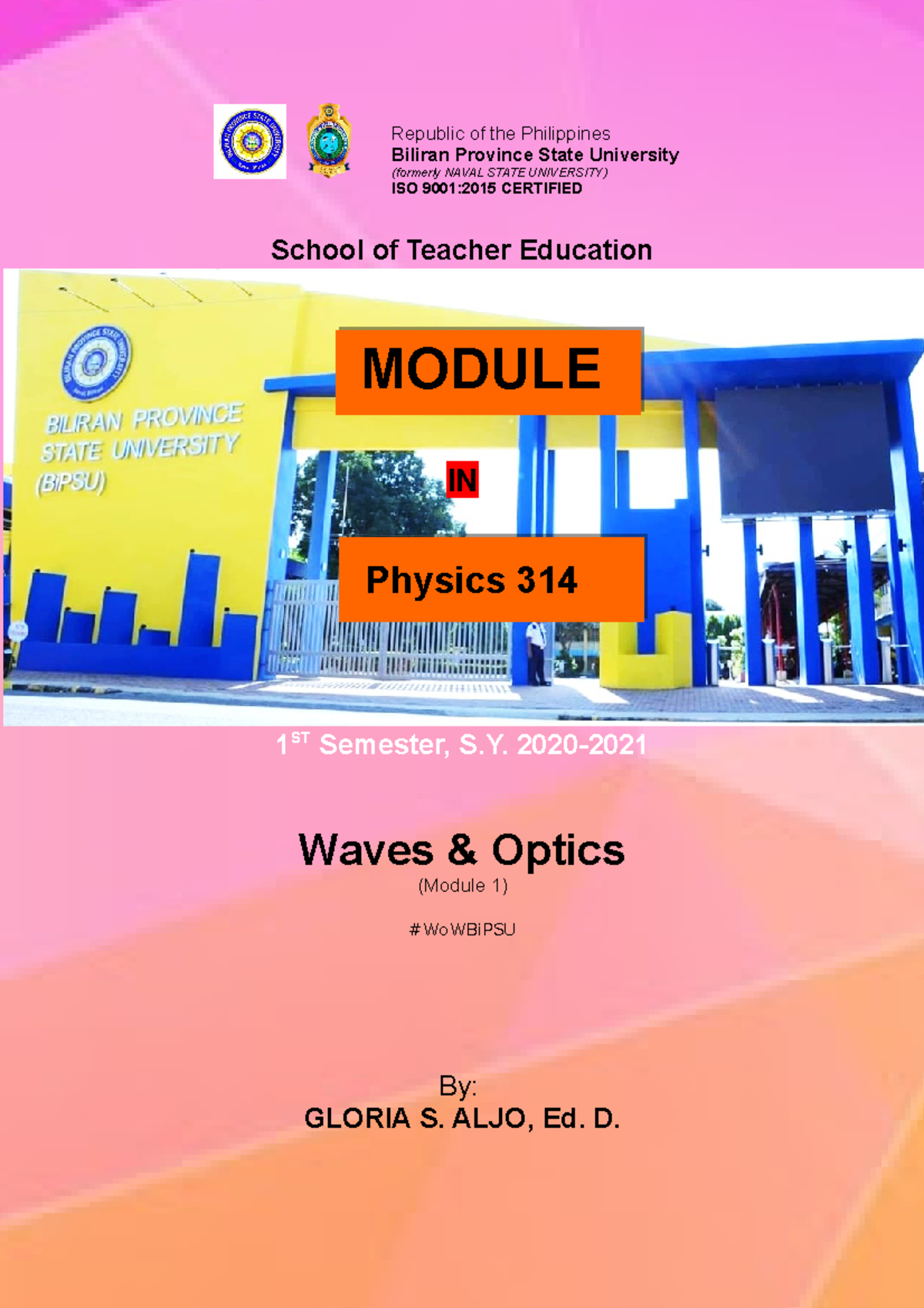 Module 1 wave and optics - Republic of the Philippines Biliran Province ...