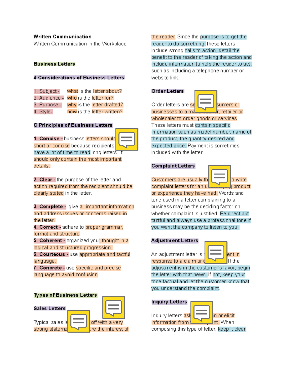 Business PROT - Midterms - Written Communication Written Communication ...