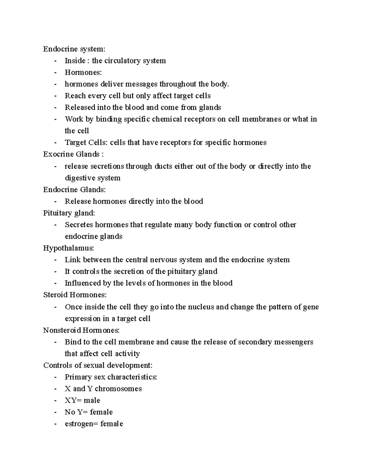 Bio study guid chapter 34 - Endocrine system: - Inside : the ...