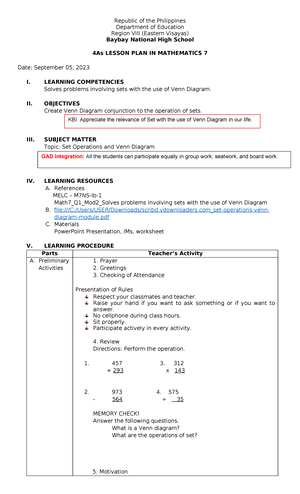 3'Is LP-Garcia - sample of 3i's lesson plan - Immaculate Conception ...