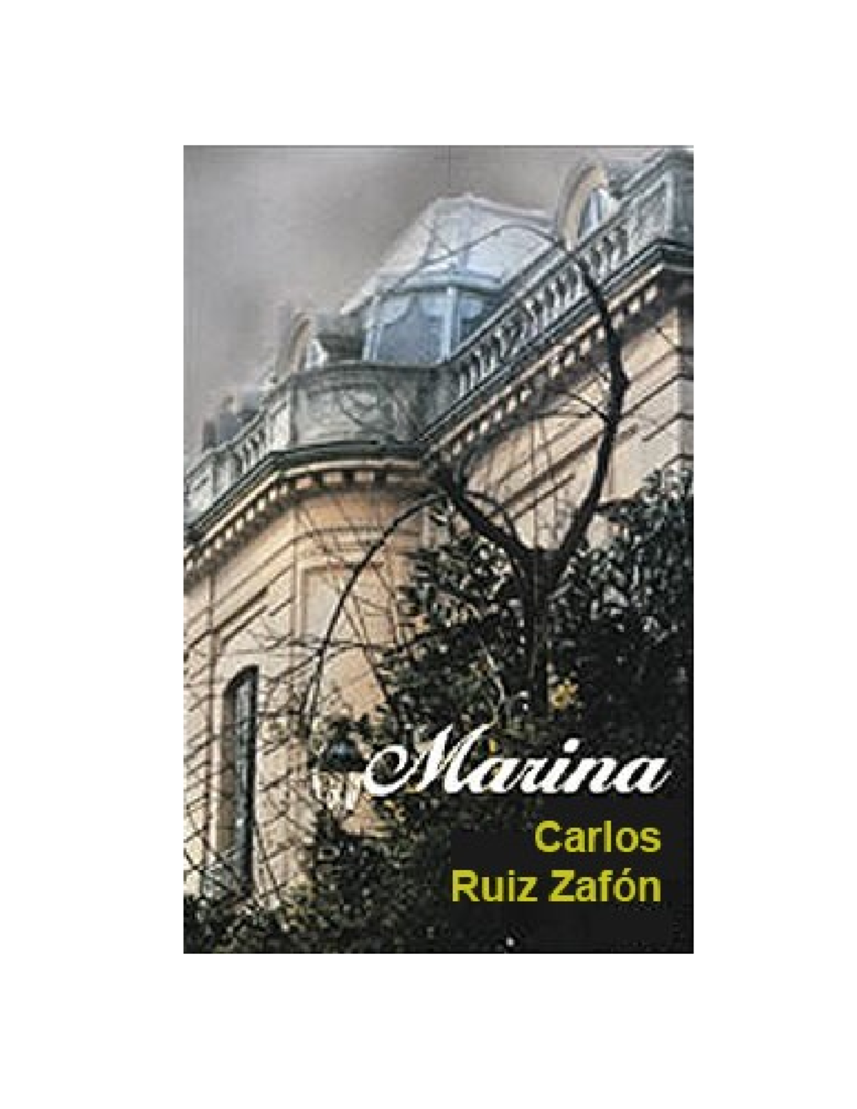 Carlos Ruiz Zafon Marina - MARINA – CARLOS RUIZ ZAFÓN EDEBÉ Diseño de ...