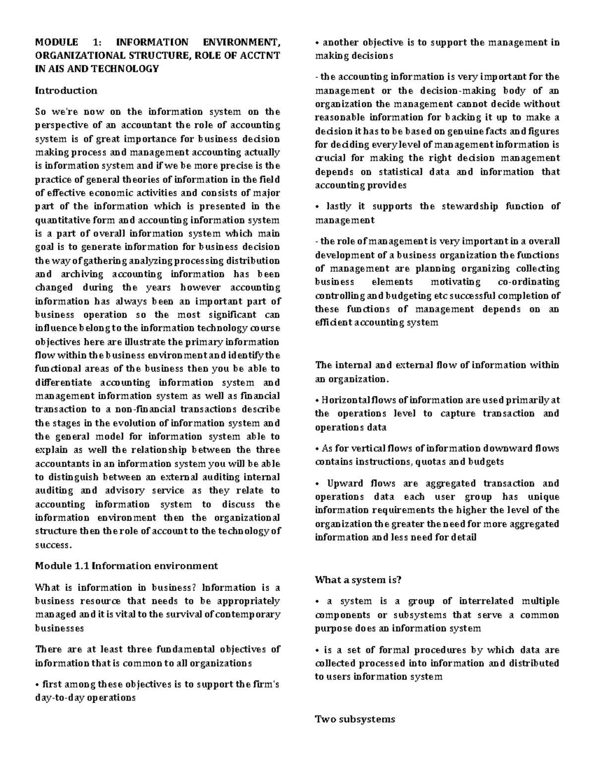 IT Application Notes Information Management IT Application Notes ...