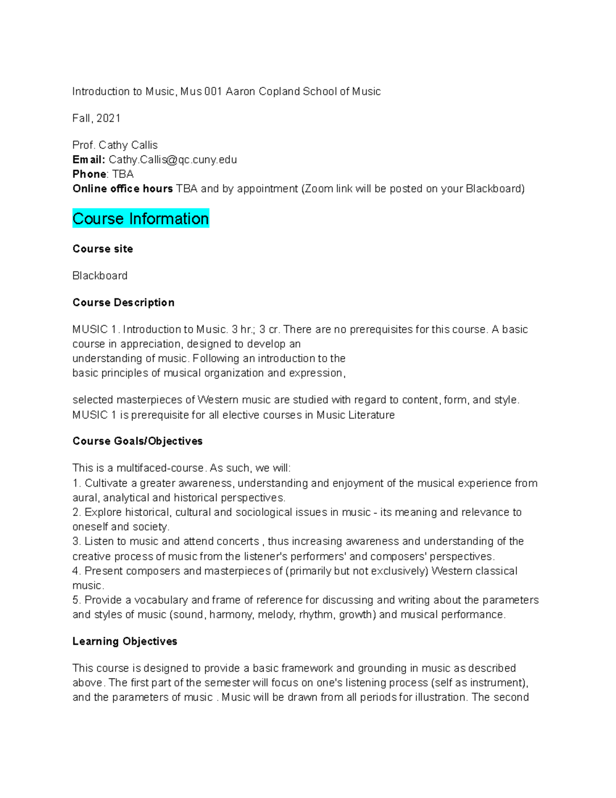 Untitled document-2 - good - Introduction to Music, Mus 001 Aaron ...