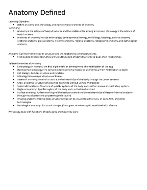 Anatomy Notes - Practice assignments for adaptive work - Which of the ...