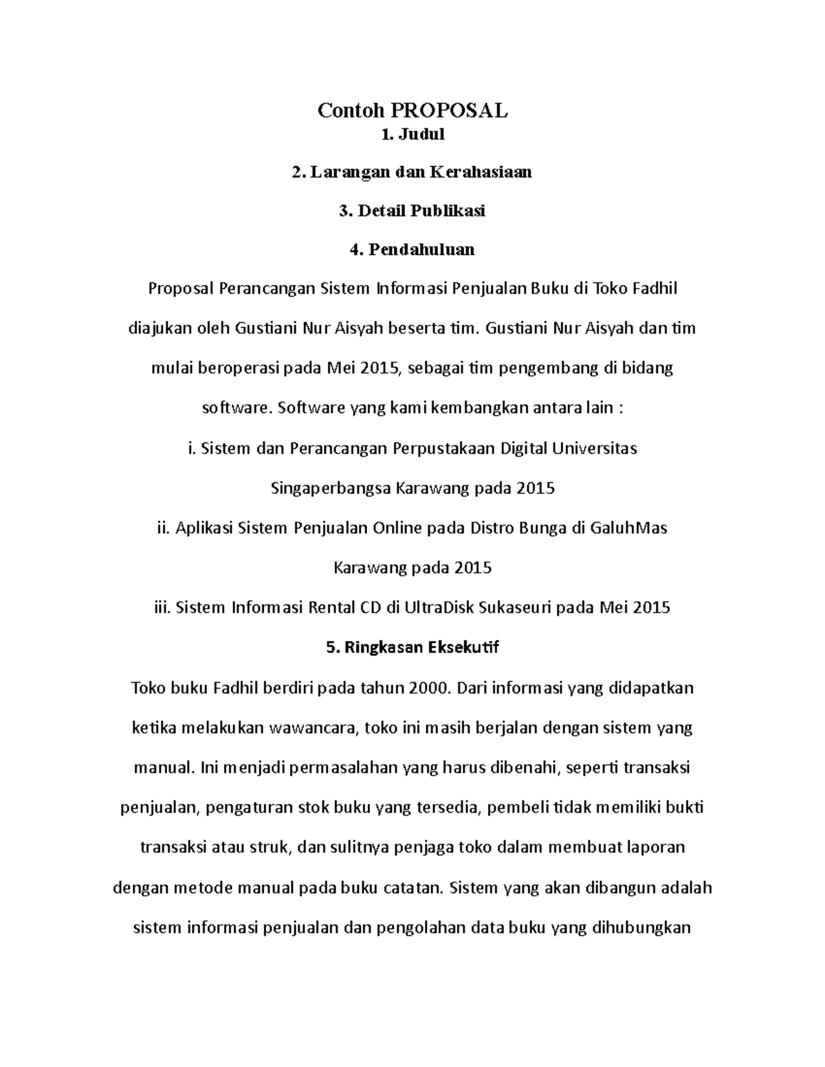 Tutorial rancangan proposal - Contoh PROPOSAL Judul Larangan dan ...