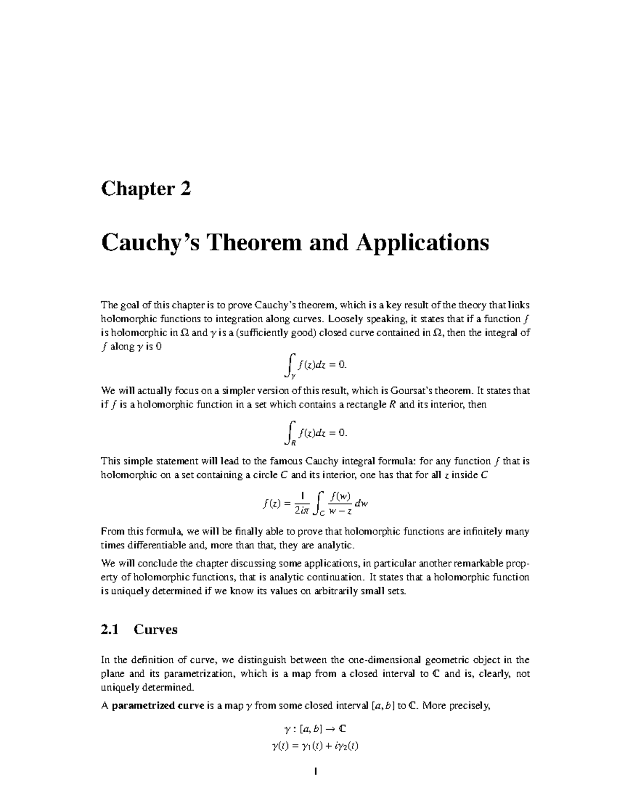 Chapter 2 - Problems and Theory - Chapter 2 Cauchy’s Theorem and ...