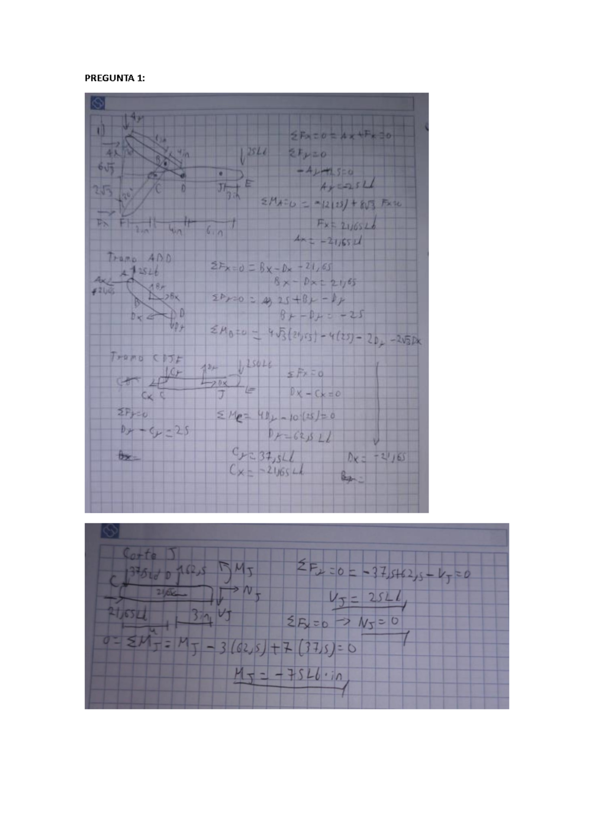 Evaluación Desempeño - Estatica 2024-02 - Estática - PREGUNTA 1: PREGUNTA 2: - Studocu