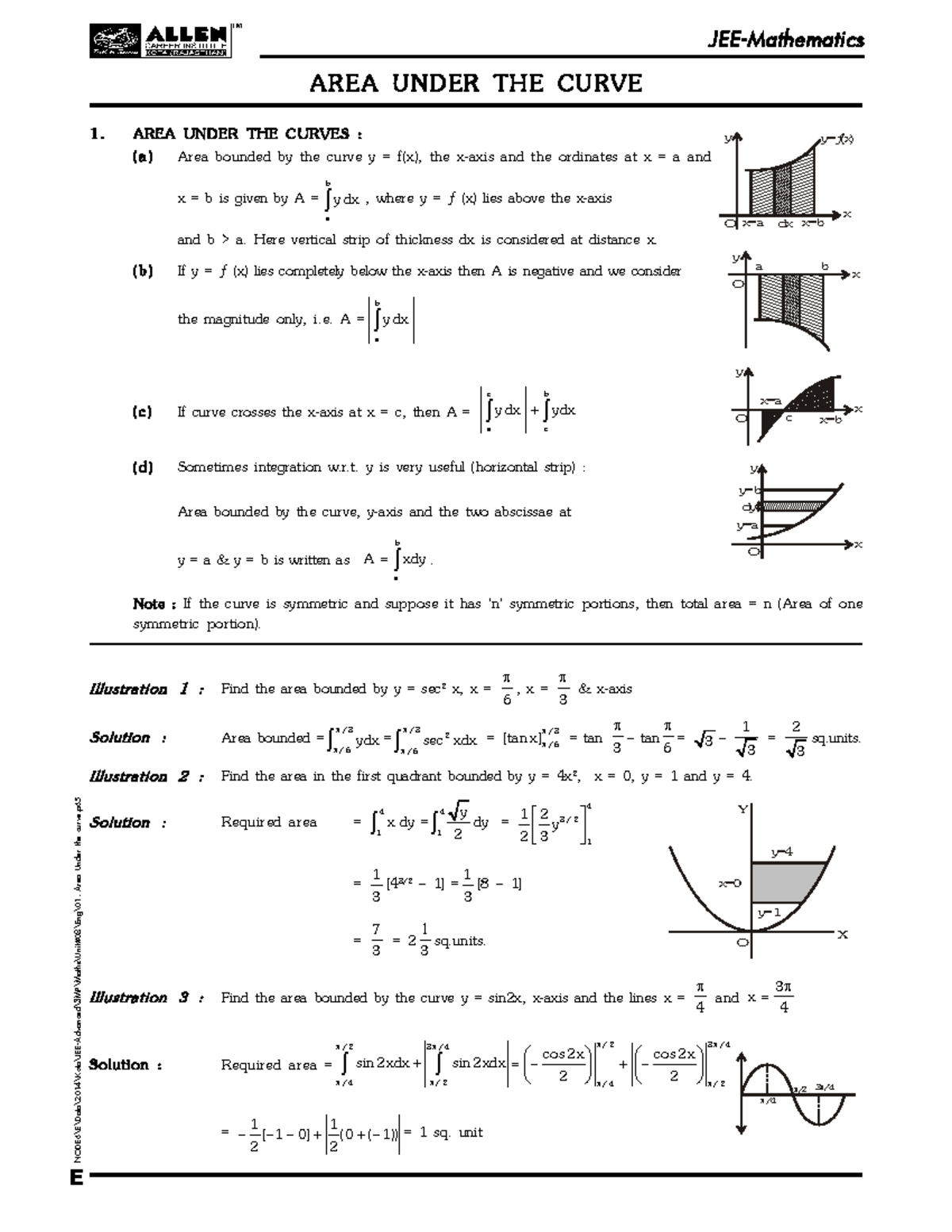 Areas - IMPORTANTIMPORTANT - ####### E NODE6\E\Data\2014\Kota\JEE ...