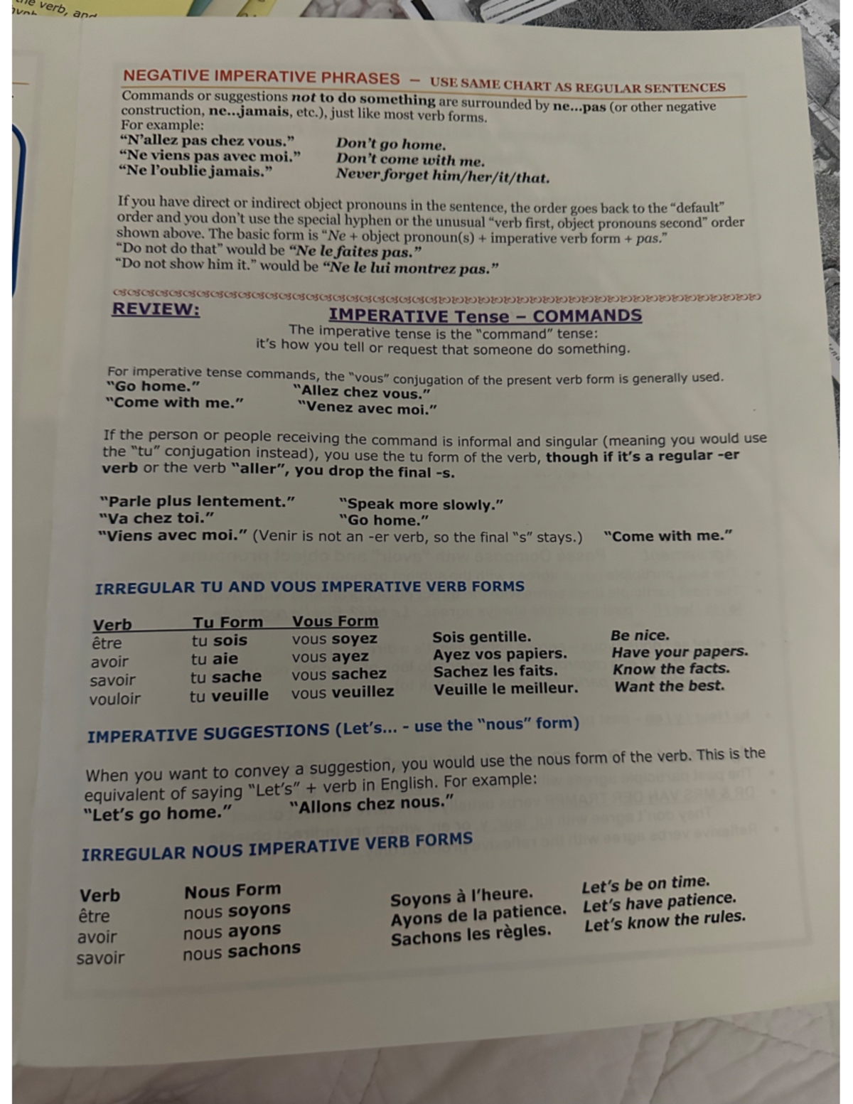 AP French notes - Studocu