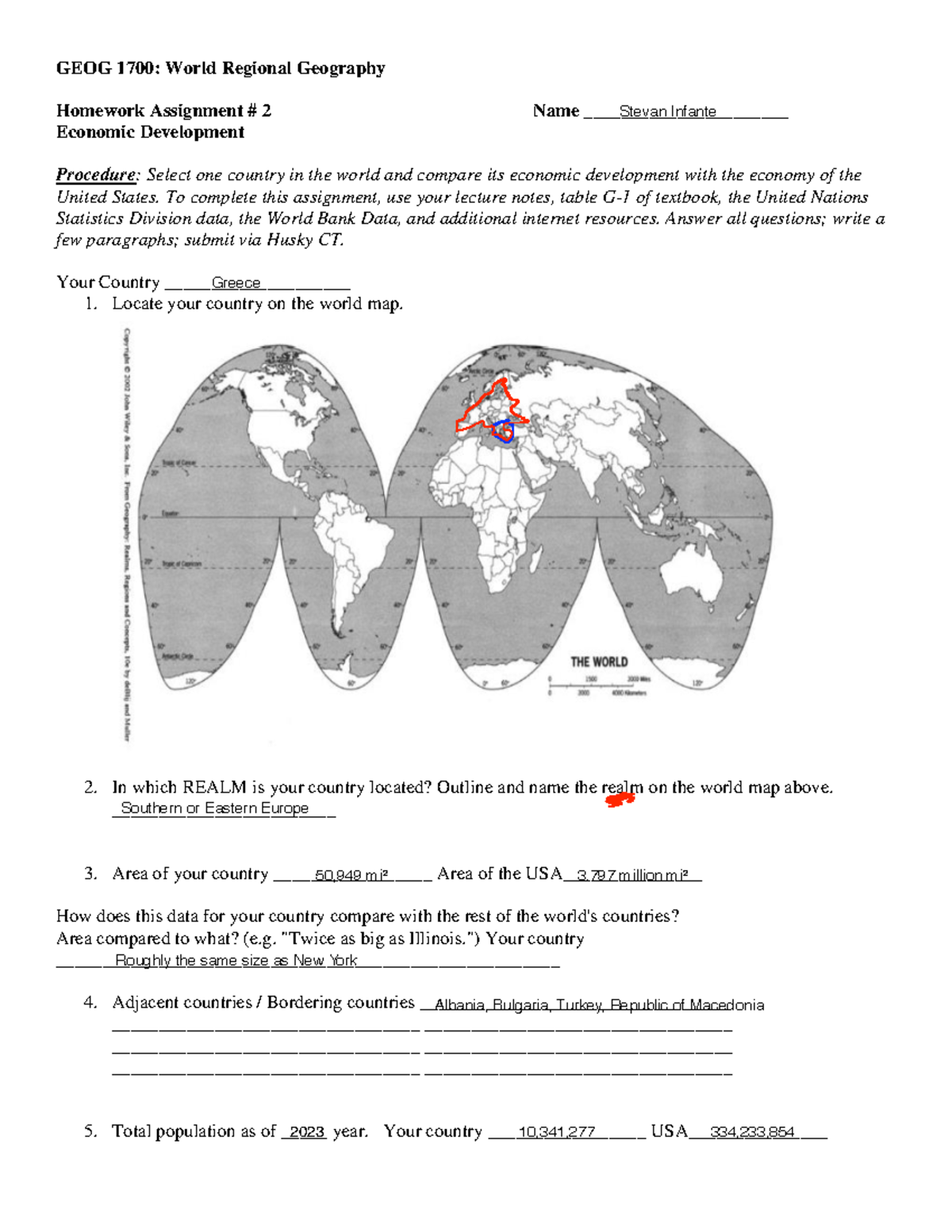 Homework #2 Human Regions Economy(2) copy - GEOG 1700: World Regional ...
