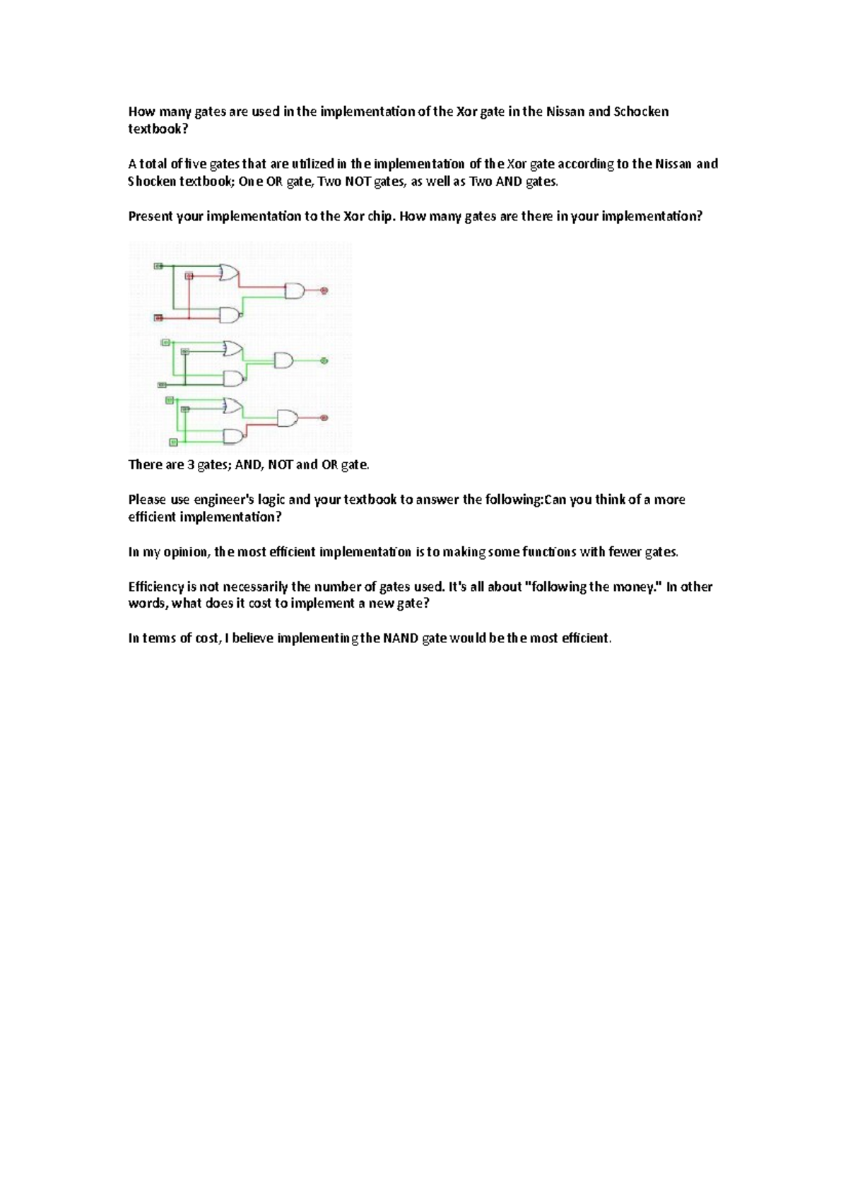 Unit 2 discussion - How many gates are used in the implementation of ...