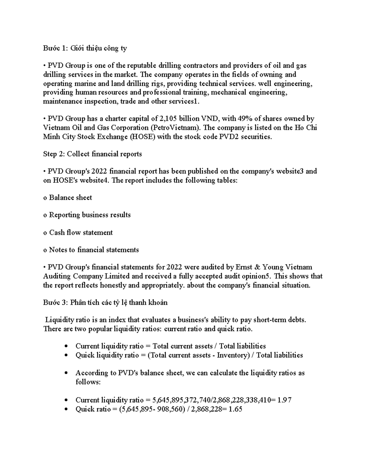 VND - OK individual - Bước 1: Giới thiệu công ty • PVD Group is one of ...