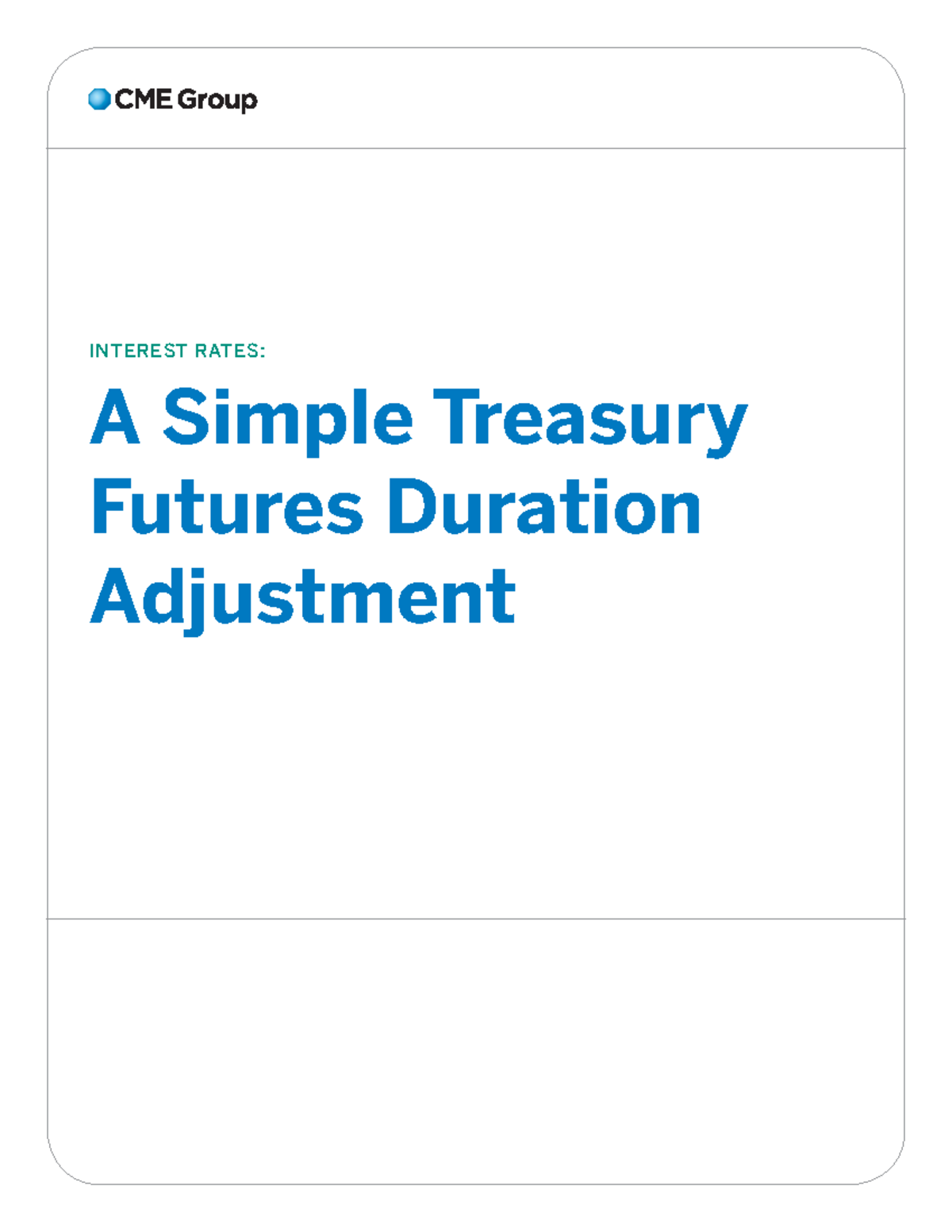 Treasury Duration Strategy Paper - FIN2004 - NUS - Studocu