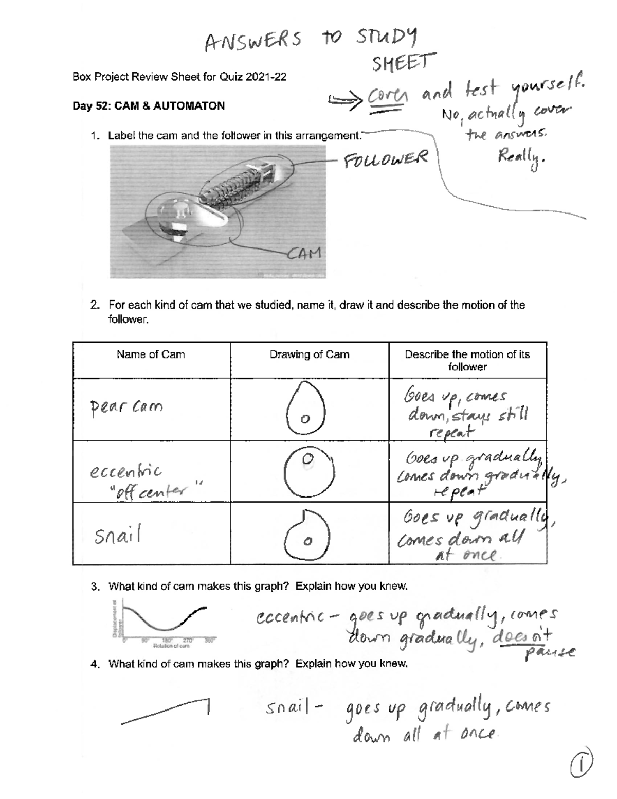 Box Project Review Sheet Answers - Studocu