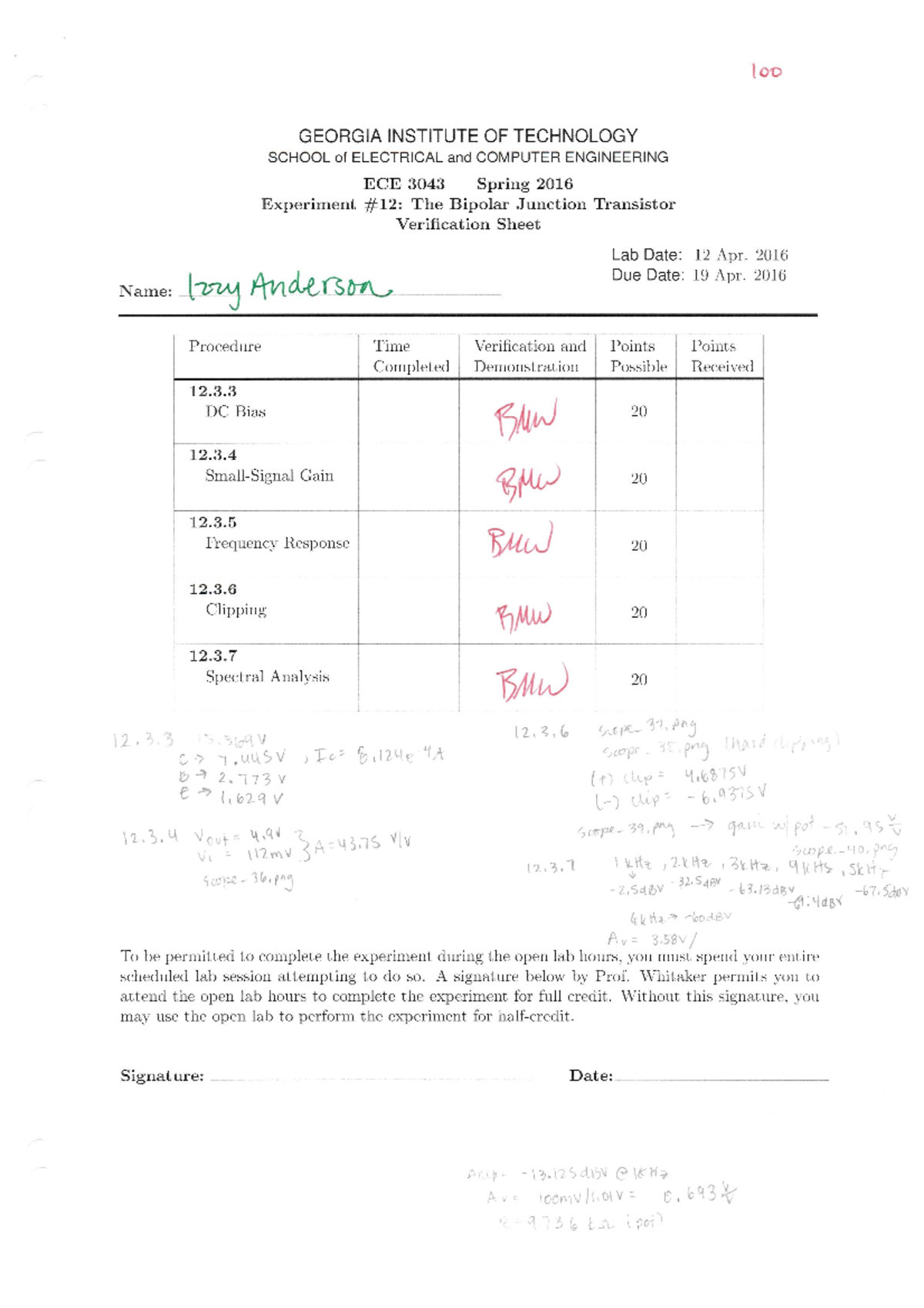 3043 lab 12 - Exam Practice - ECE 3043 - Studocu