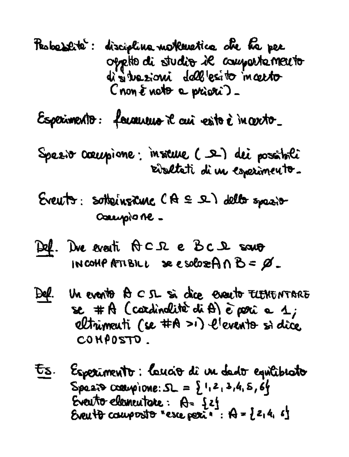 Probabilita - Probabilità disciplinamatematica che fa per oggetto di ...