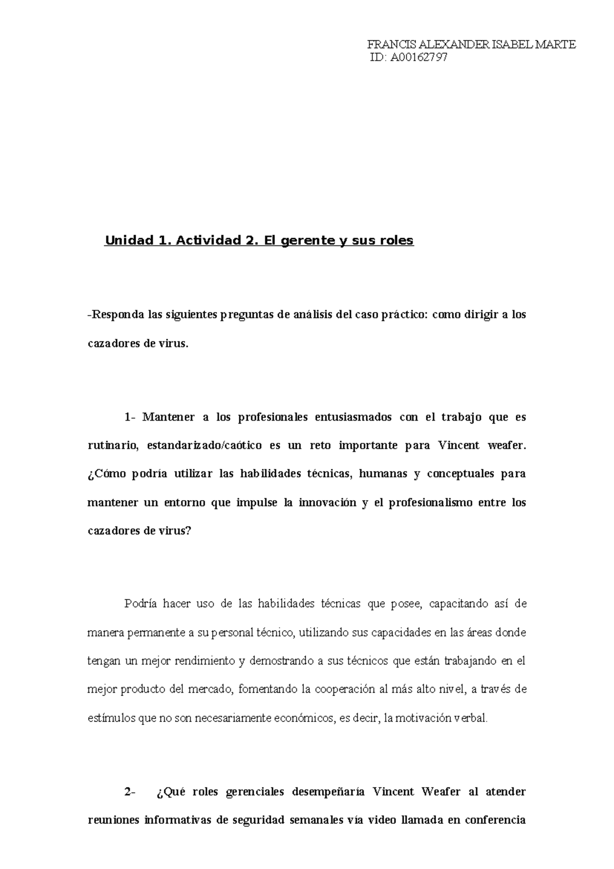 Unidad 1 actividad 2 el gerente y sus roles 974 - FRANCIS ALEXANDER ...