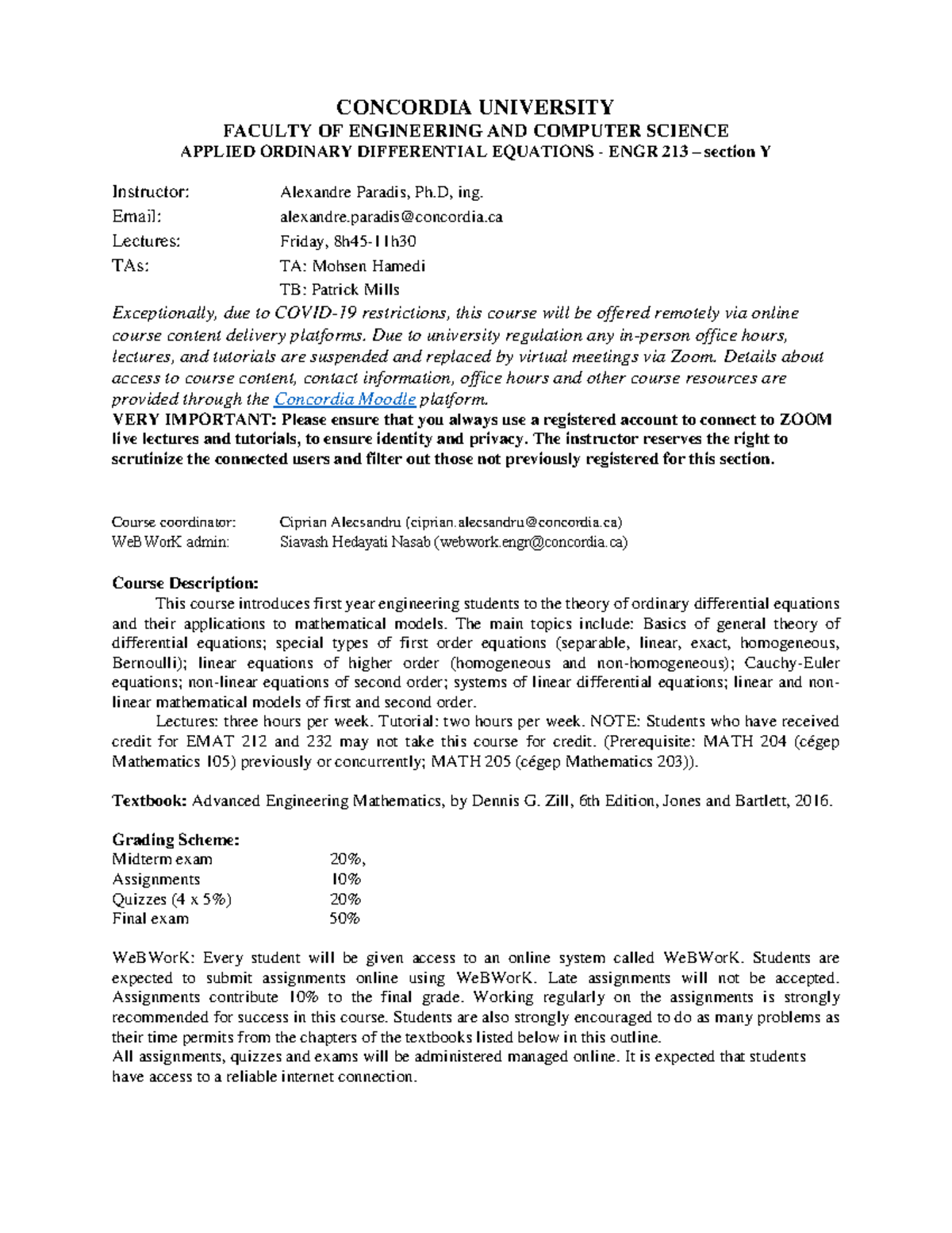 ENGR 213 Outline - Fall 2020 V3 - Warning: TT: undefined function: 32 Warning: TT: undefined ...