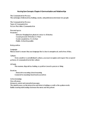 Concepts 2 Sample Care Plan - STUDENT NAME: DATE: January 8, 2010 ...