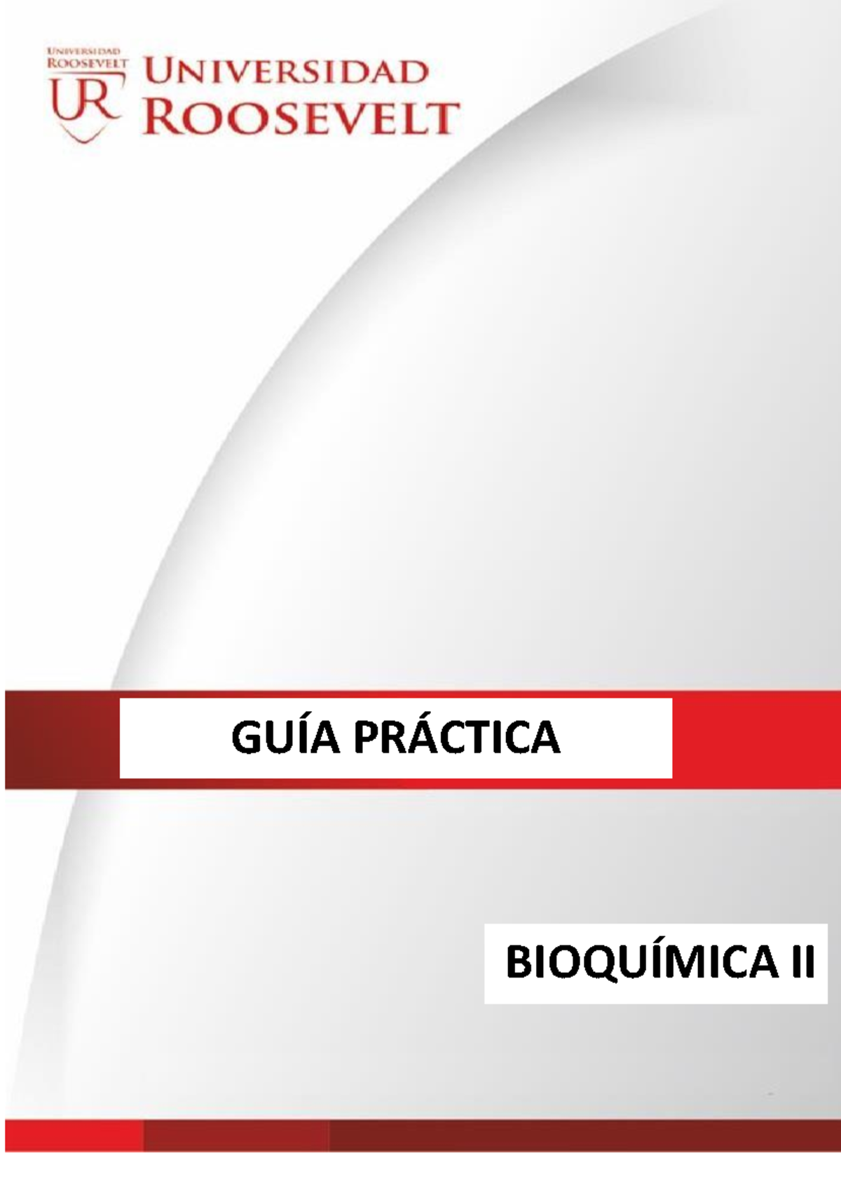 GUÍA DE Prácticas - Bioquímica II - CÁTEDRA BIOQUÍMICA II GUÍA DE ...