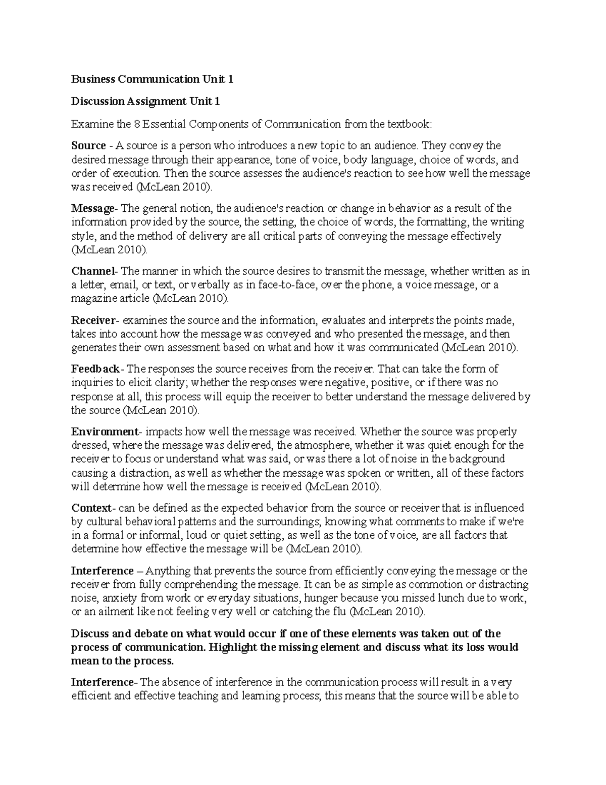 Business Communication Unit 1 - They convey the desired message through ...