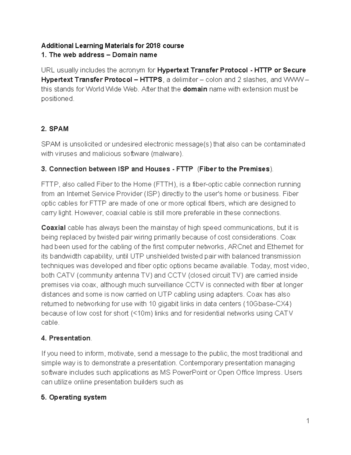 Test - All the quizzes with answer key - **Additional Learning ...