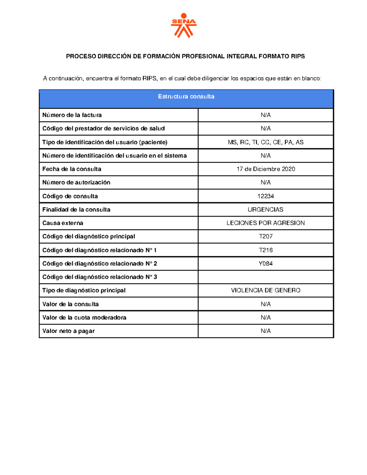 Anexo Formato RIPS (1) - PROCESO DIRECCIÓN DE FORMACIÓN PROFESIONAL ...