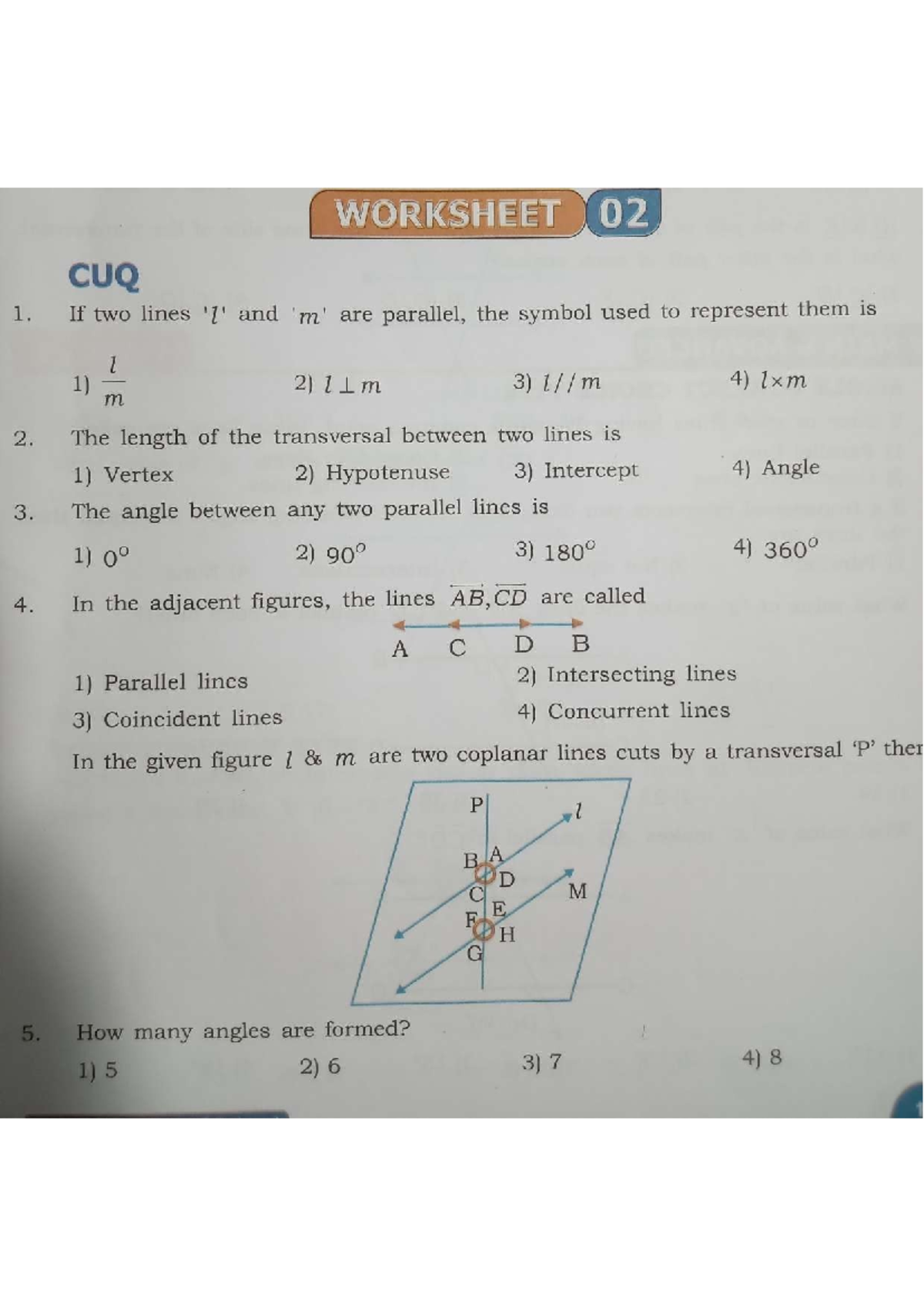 1000007296 - Basic JEE geometry for grade 7 worksheet 2 with levels ...