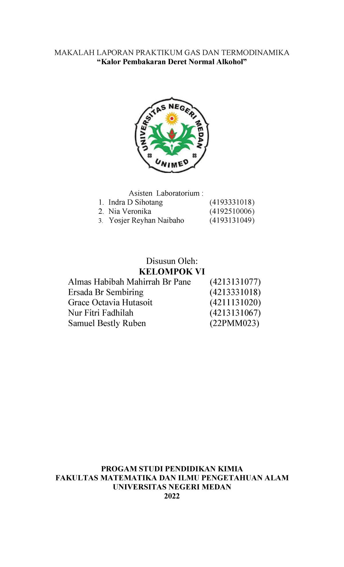 Makalah Laprak Percobaan 5 PSPK 21B - MAKALAH LAPORAN PRAKTIKUM GAS DAN ...