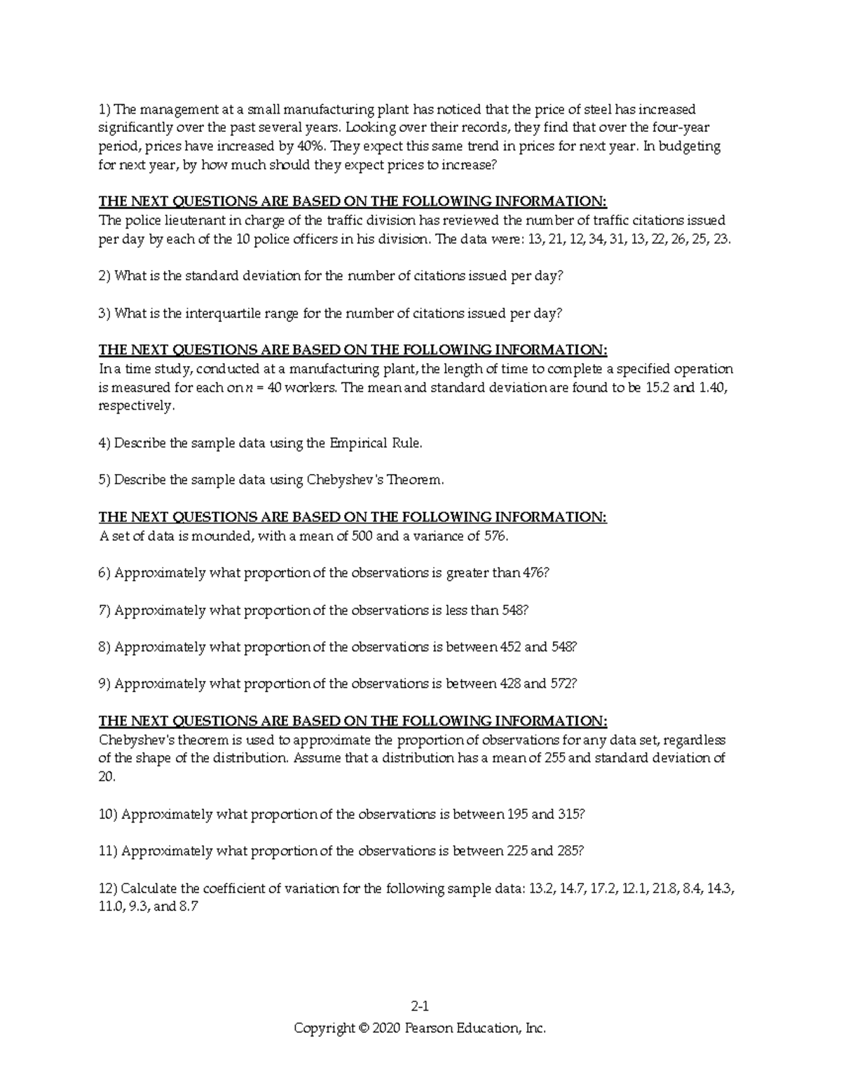 Ps02 - ps section - 2 - 1 Copyright © 2020 Pearson Education, Inc. 1 ...